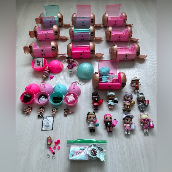 Mga | Toys | Big Lot Of Lol Surprise Dolls Accessories Portable Cases ...